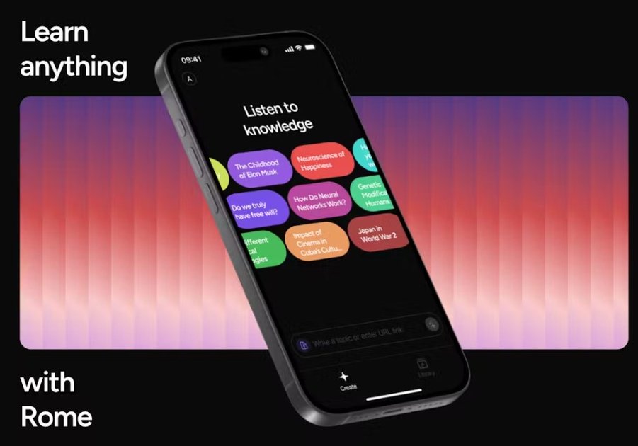 Rome AI - Create Podcasts on Any Topic with AI | Steemhunt